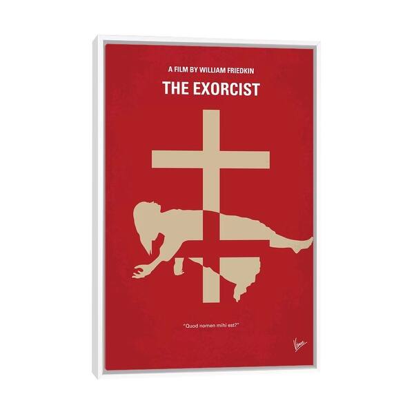 iCanvas "The Exorcist Minimal Movie Poster" by Chungkong Framed Canvas Print - Bed Bath & Beyond ...
